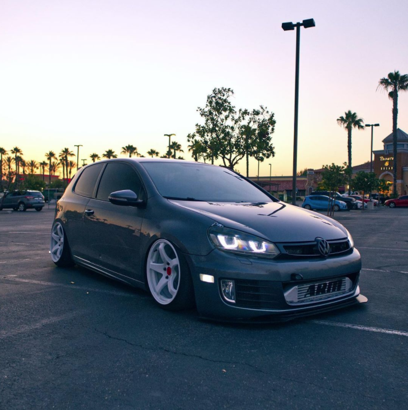 Stanced Mk6 Golf